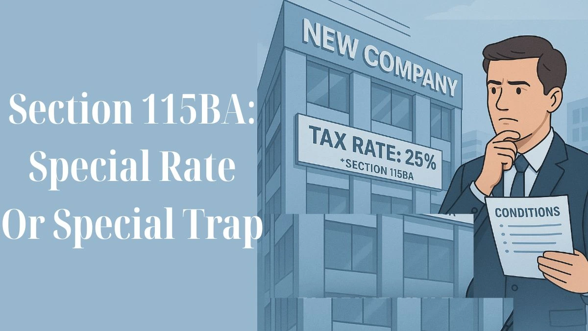 Section 115BA of the Income Tax Act – A Special Tax Route for Domestic ...