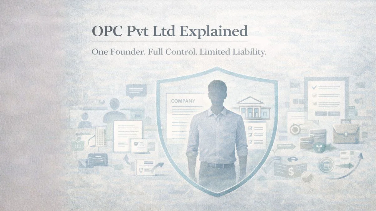 One Person Company (OPC) Under Section 2(62) of the Companies Act, 2013 ...