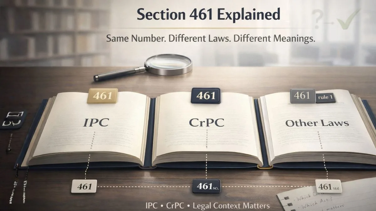 Section 461 Explained: IPC, CrPC, and Other Laws