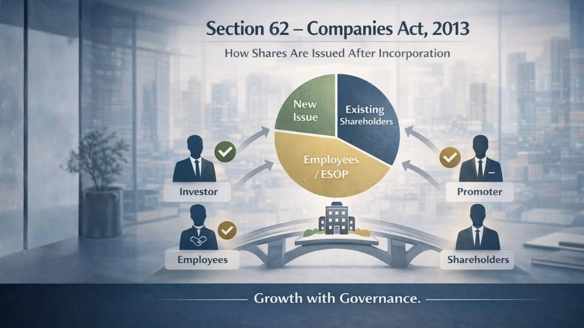 Section 62 of Companies Act 2013: Further Issue of Share Capital