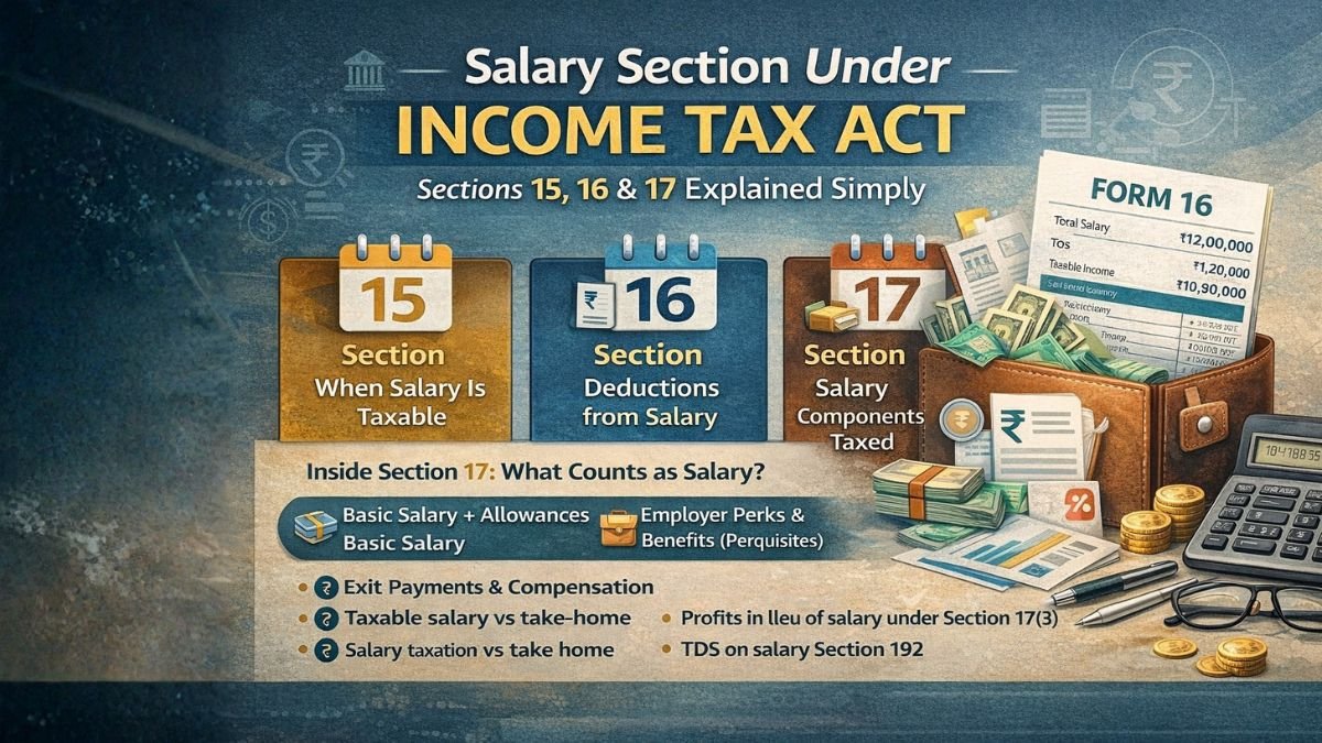 Salary Section Under Income Tax Act | Sections 15, 16, 17 Explained Simply