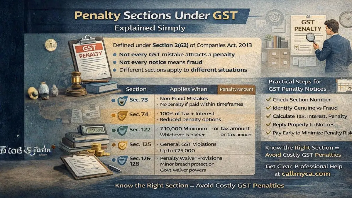 Penalty Sections Under GST Explained: Sections 73 to 125