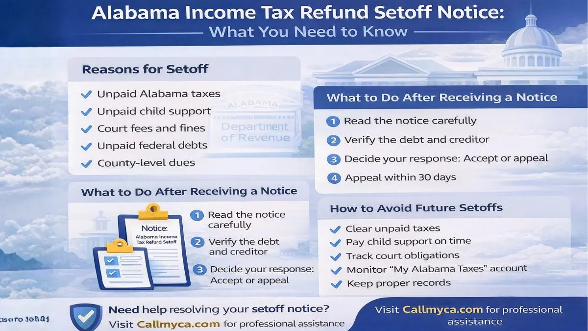 Alabama Income Tax Refund Setoff Notice: Don’t Panic, Read This First
