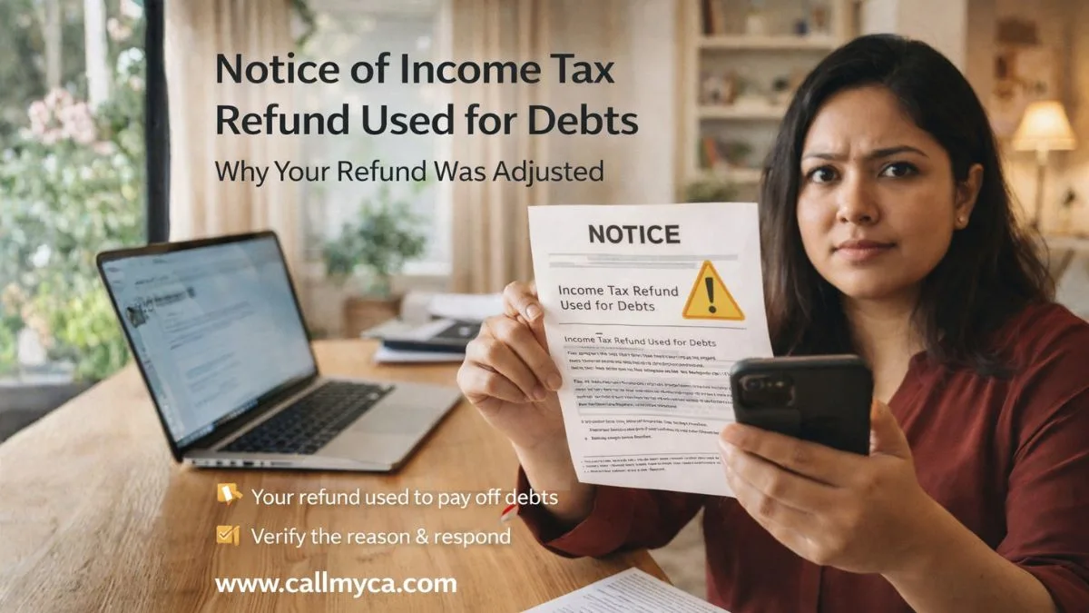 Notice of Income Tax Refund Used for Debts: Why Your Refund Was Adjusted