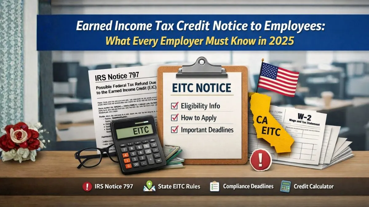 Earned Income Tax Credit Notice to Employees: What Every Employer Must ...
