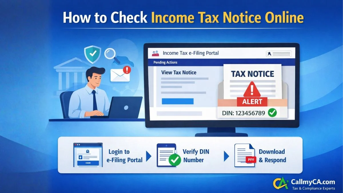 Income Tax Notice Check Online: How to Check and Download Notices from ...